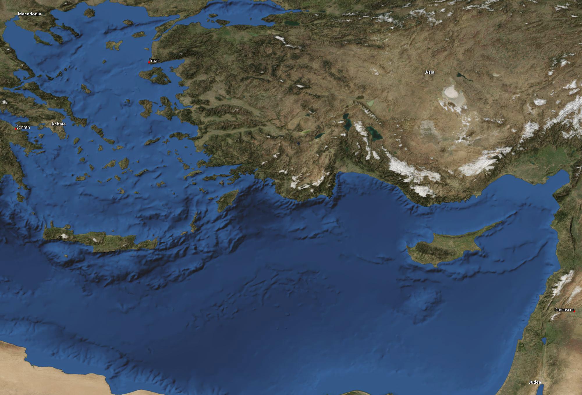 2 Corinthians Geocoding